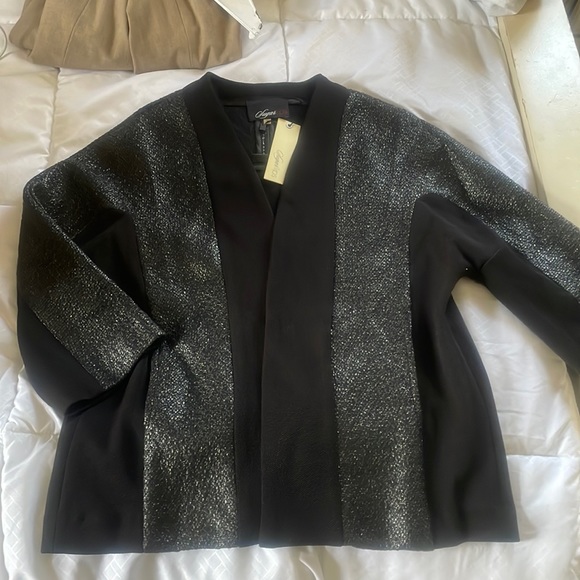Sugarlips | Jackets & Coats | Nwt Sugarlips Black Snake Skin Coat ...